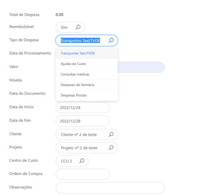 Expense Management Portal - Uniksystem